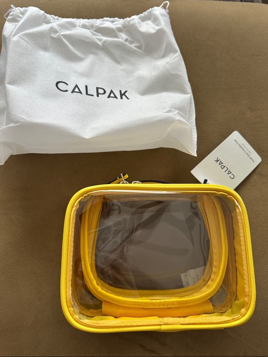 Calpak | Bags | Calpak Small Clear Cosmetic Case In Lemon | Poshmark